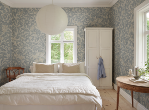 Linnea Mural, Misty Blue - Sandberg - Sérefni